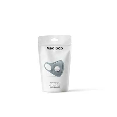 Medipop Reusable Grey Face Mask | Waterstones