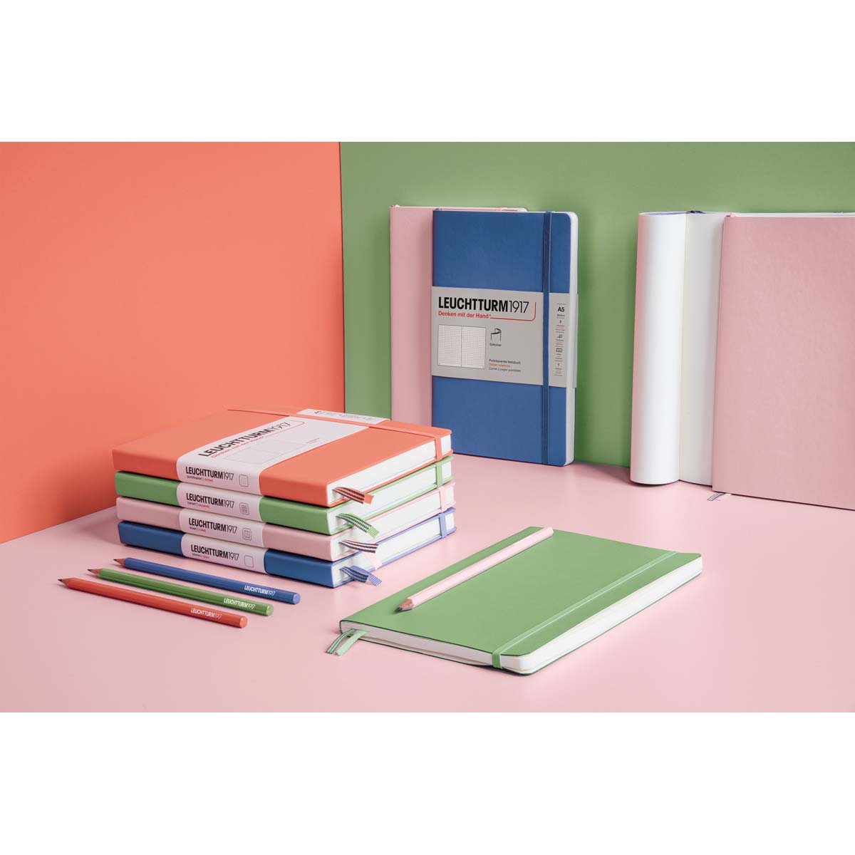 Sage Medium Ruled Notebook | Waterstones