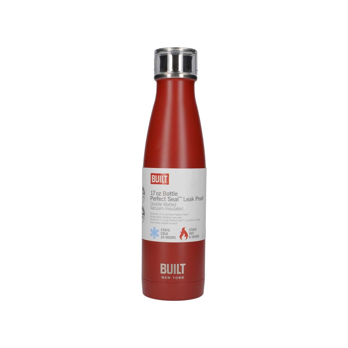 Red Built Water bottle 480ml | Waterstones