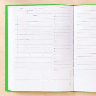 Neon Green Daily Planner | Waterstones