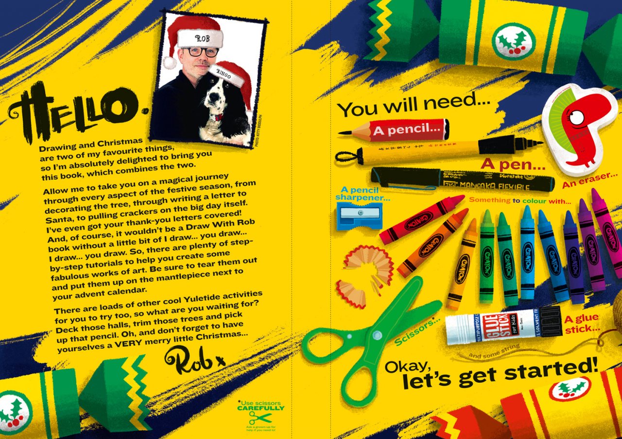 Draw with Rob at Christmas by Rob Biddulph | Waterstones