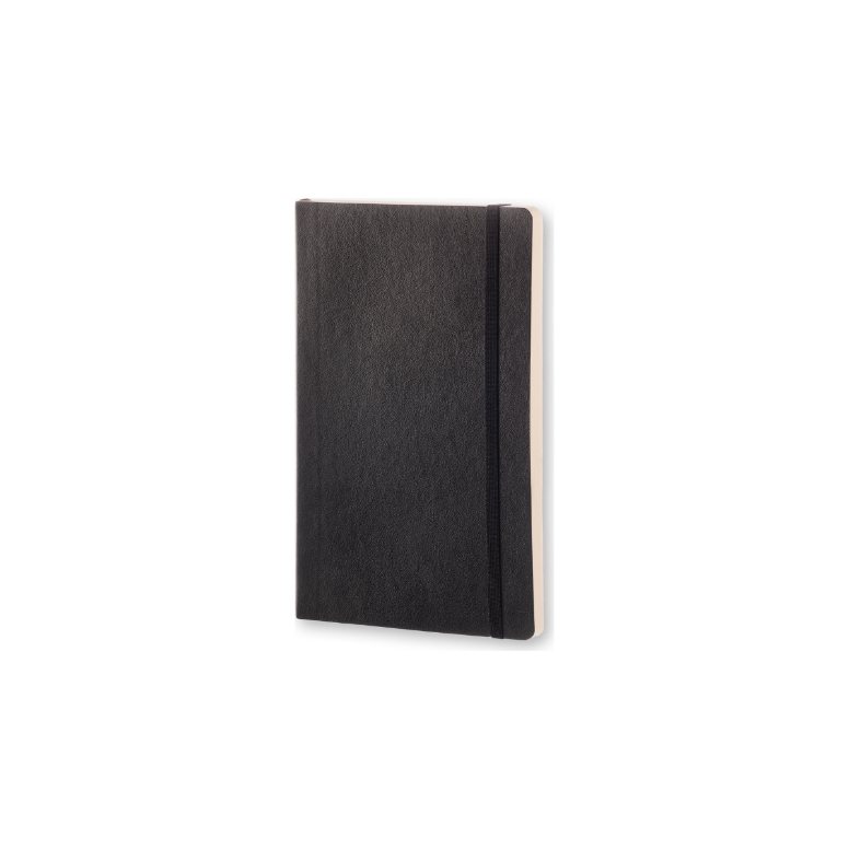 Black Dotted Soft Notebook L | Waterstones