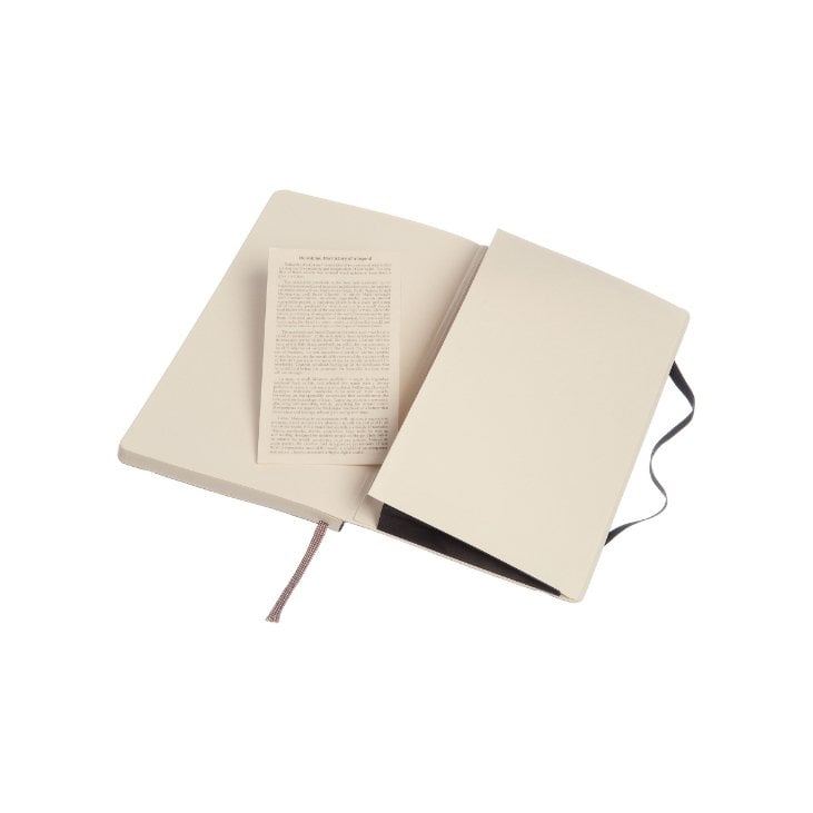 Black Dotted Soft Notebook L | Waterstones