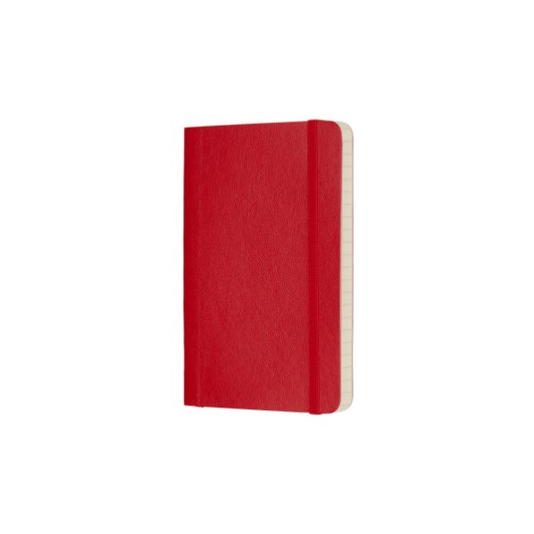 Scarlet Red Ruled Soft Notebook Pocket | Waterstones
