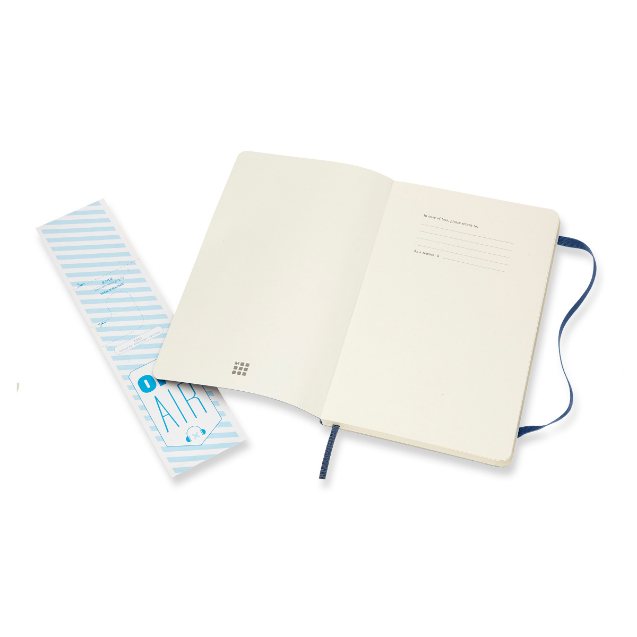 Sapphire Blue Ruled Soft Notebook L | Waterstones