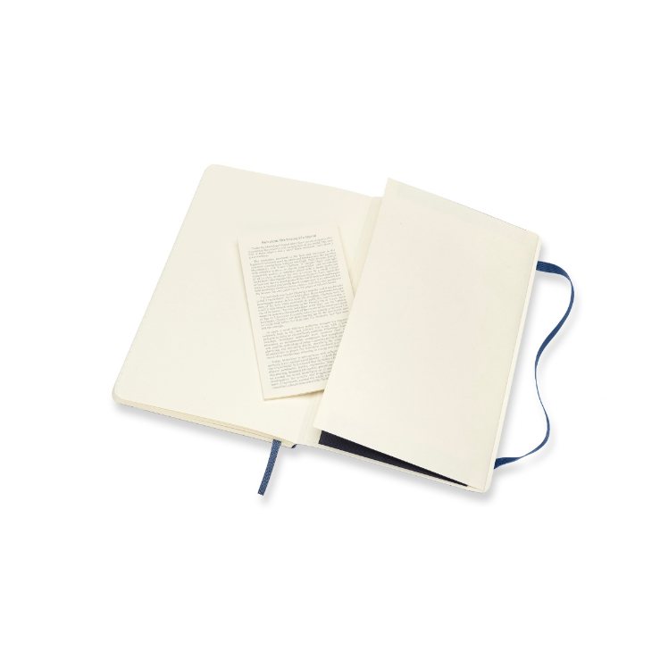 Sapphire Blue Ruled Soft Notebook L | Waterstones