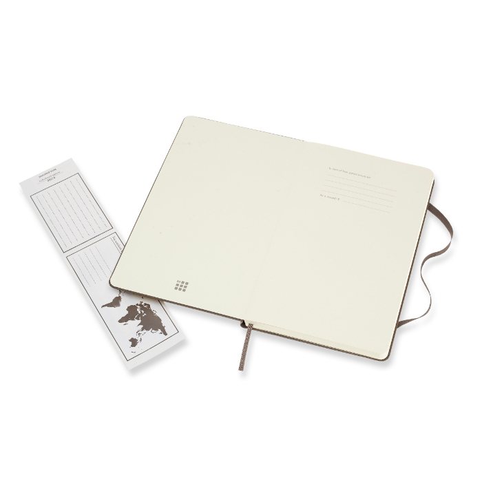 Earth Brown Ruled Hard Notebook Large | Waterstones