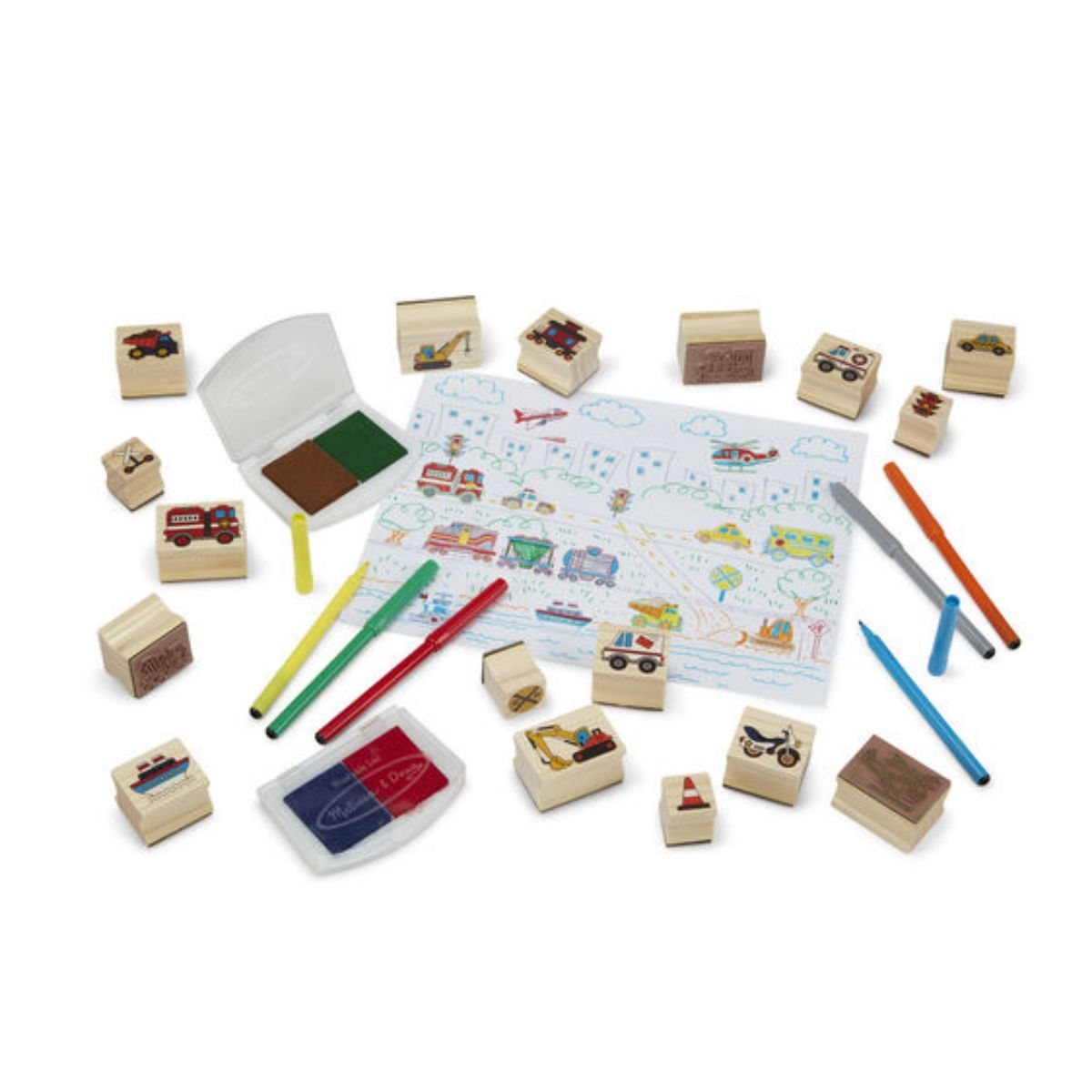 Vehicles Stamp Set | Waterstones