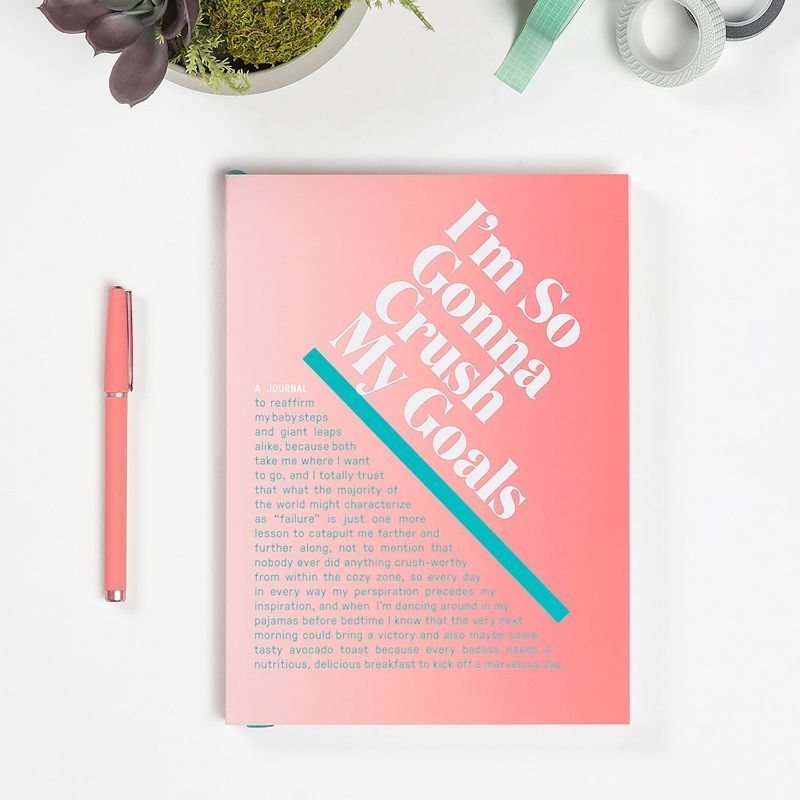 Knock Knock Ombre I'm So Gonna Crush My Goals Inner-Truth Journal by ...