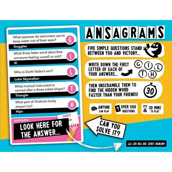 Ansagrams Card Game | Waterstones