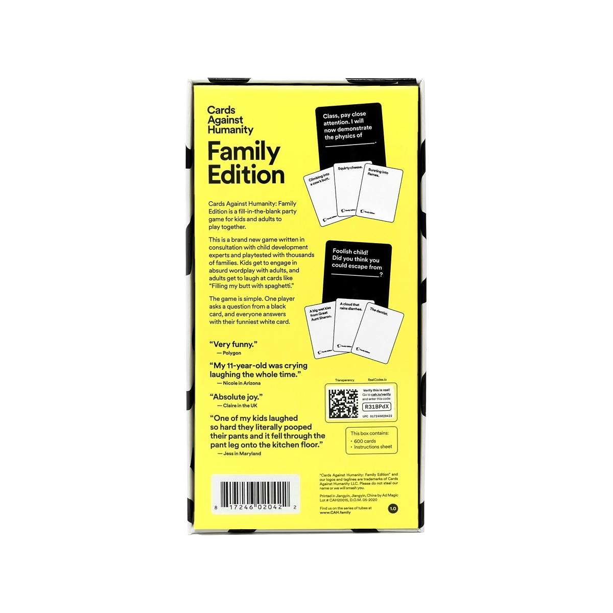 Cards Against Humanity Family Edition | Waterstones
