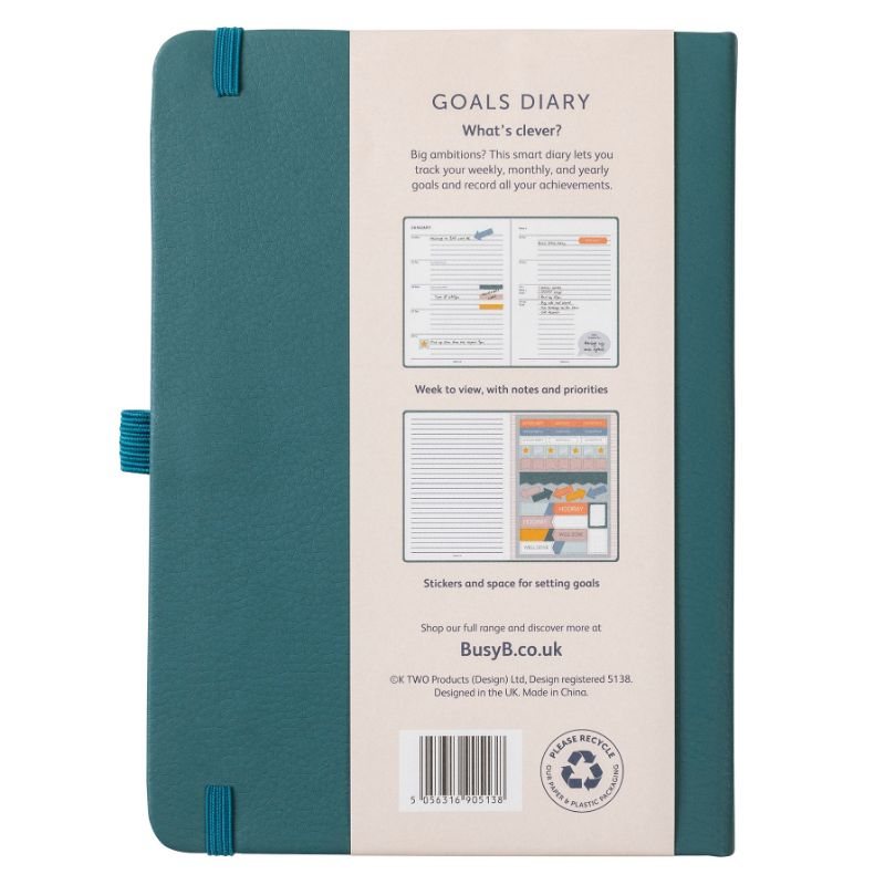 Busy B Teal Goals Diary 2023 | Waterstones