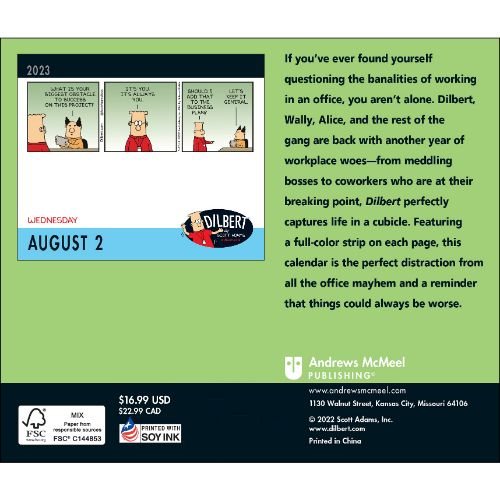 2023 Dilbert Boxed Calendar by Scott Adams | Waterstones