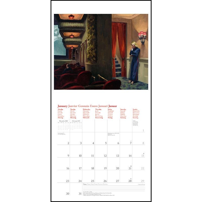 2023 Edward Hopper Wall Calendar | Waterstones