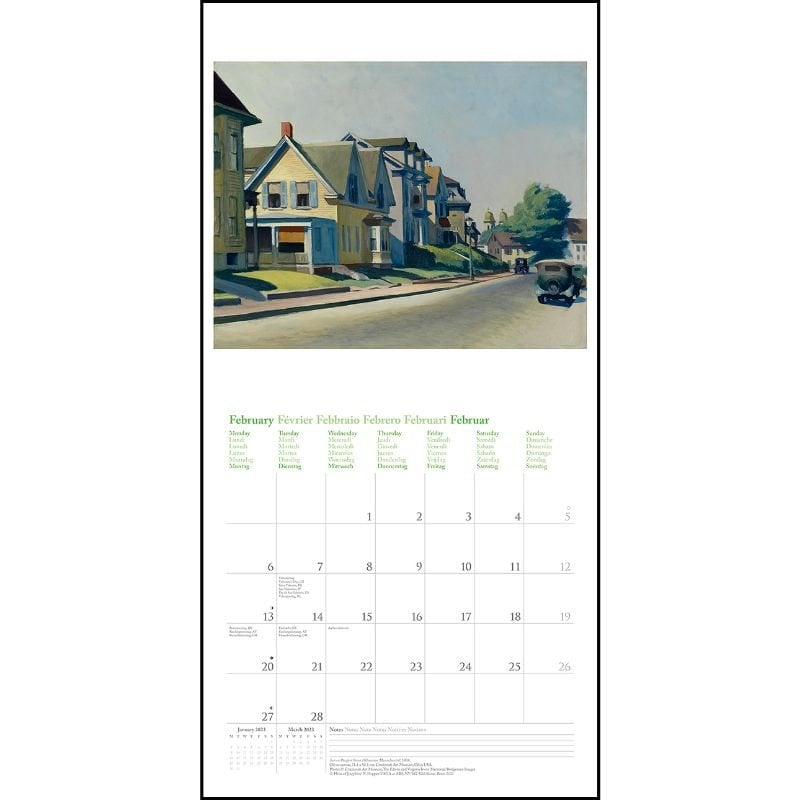 2023 Edward Hopper Wall Calendar | Waterstones