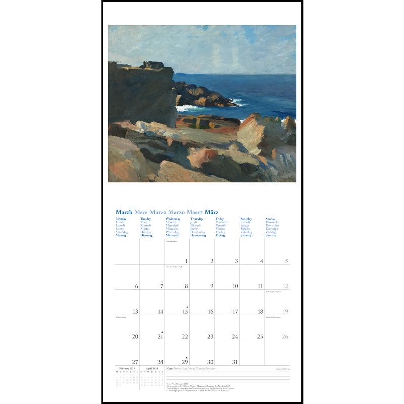 2023 Edward Hopper Wall Calendar | Waterstones