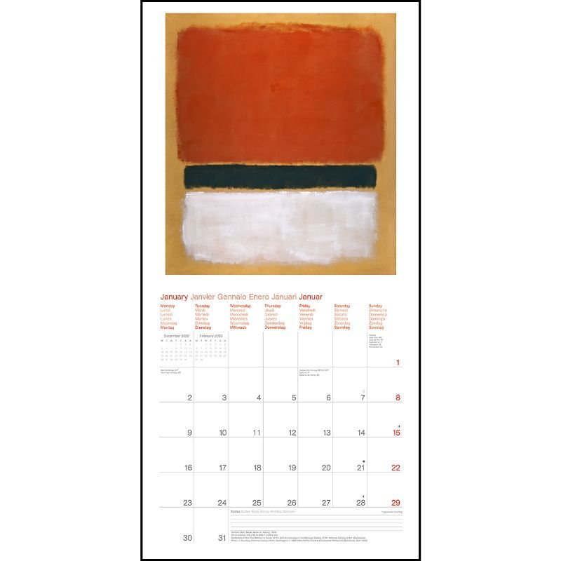 2023 Mark Rothko Wall Calendar | Waterstones