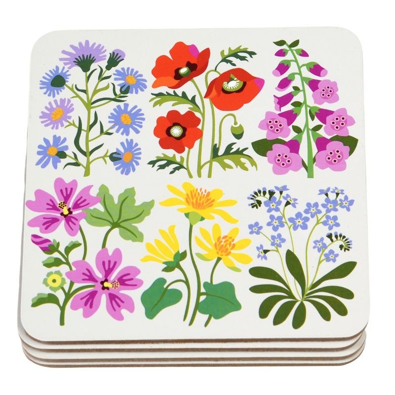 Wild Flowers Coasters (Set Of 4) | Waterstones