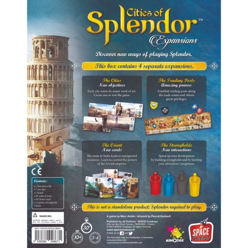 Splendor: Cities Of Splendor Expansion | Waterstones
