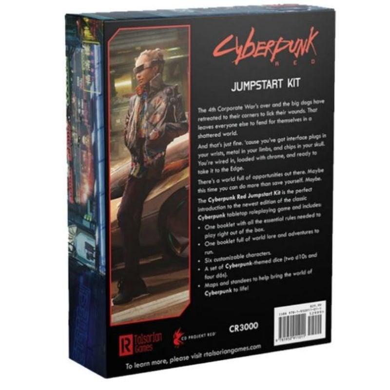 Cyberpunk Red RPG Jumpstart Kit: Boxed Set | Waterstones