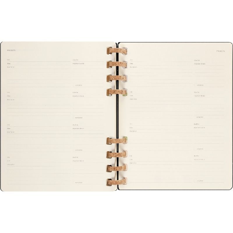 Moleskine 12M Spiral Academic Planner Xl Black | Waterstones