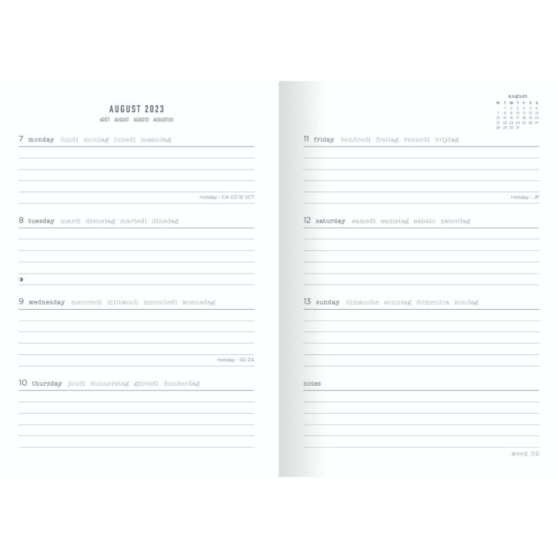 Eco Writers Quotes Wtv A5 Diary 2023-2024 | Waterstones