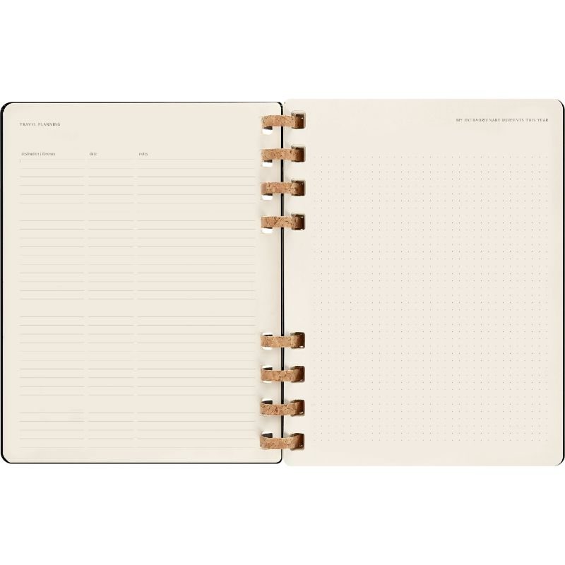 12M Spiral Planner Xl Black | Waterstones