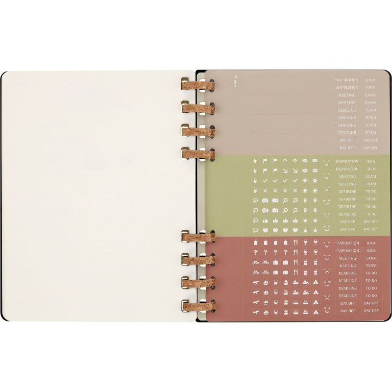 12M Spiral Planner Xl Black | Waterstones