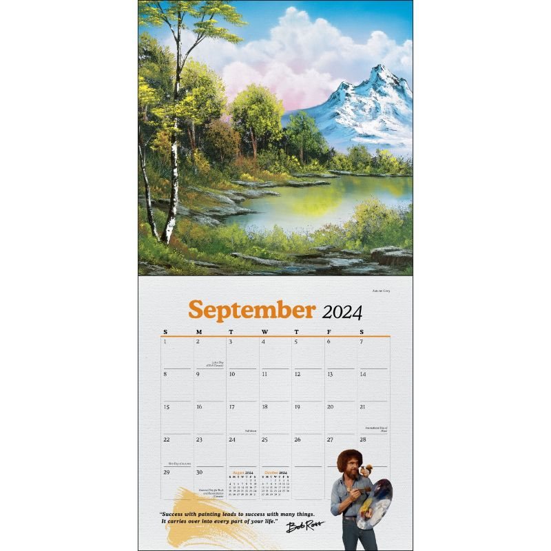 Bob Ross 2024 Wall Calendar by Bob Ross | Waterstones