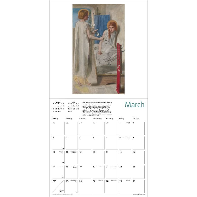Tate: Dante Gabriel Rossetti Wall Calendar 2024 (Art Calendar) by Flame ...