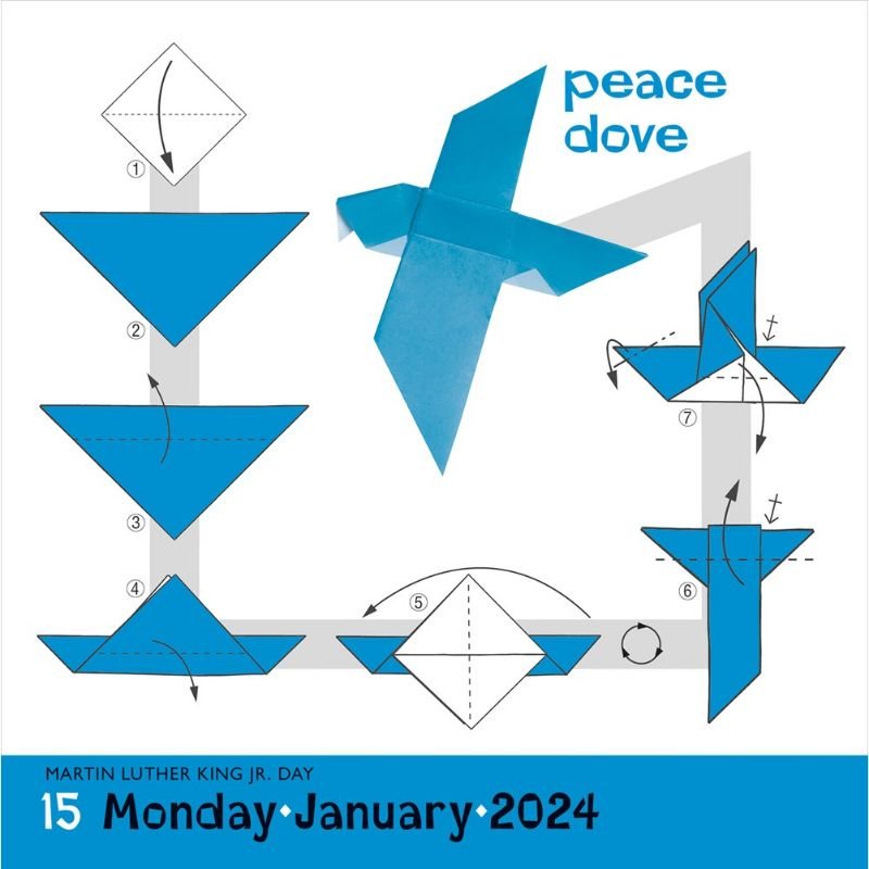 Origami Page-A-Day Calendar 2024 by Margaret Van Sicklen, Workman ...