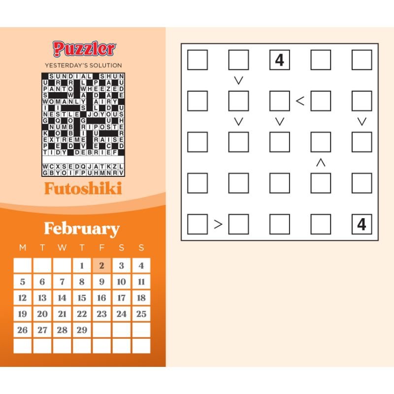 2024 Puzzler Mind Games Boxed Calendar | Waterstones