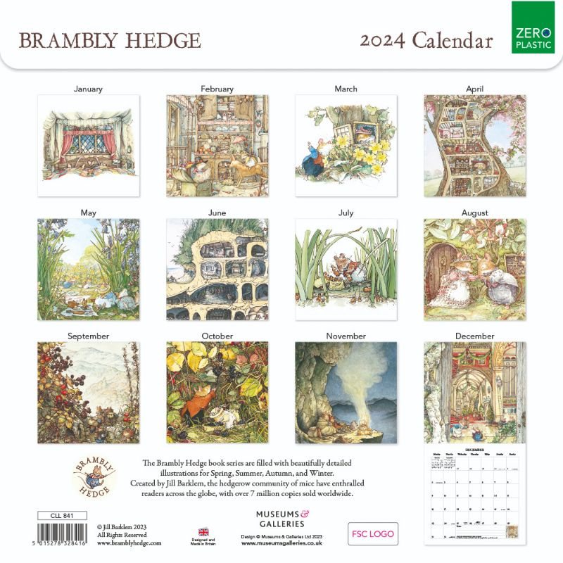 2024 Brambly Hedge Wall Calendar | Waterstones