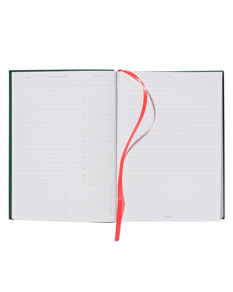 Exclusive Green Daily Planner | Waterstones