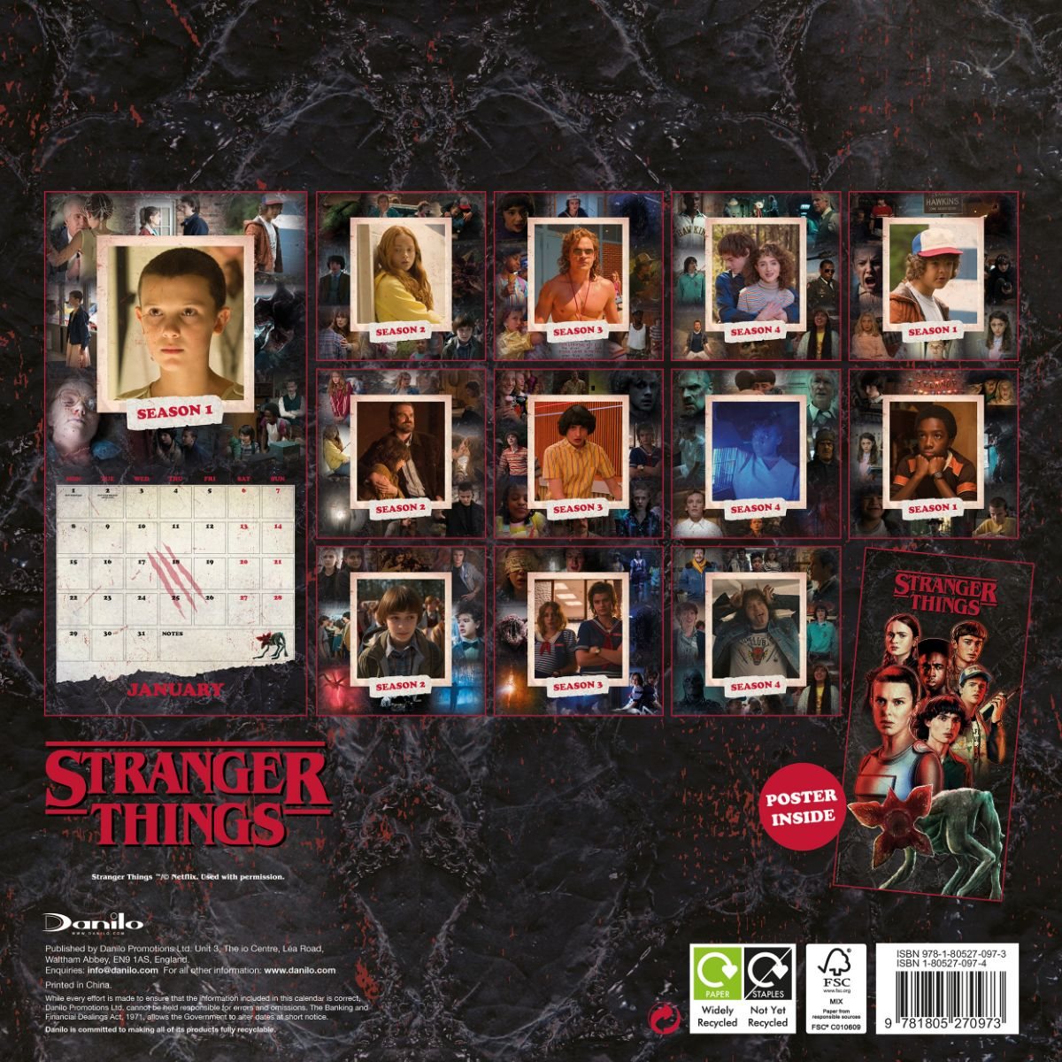 Stranger Things Square Calendar 2024 | Waterstones