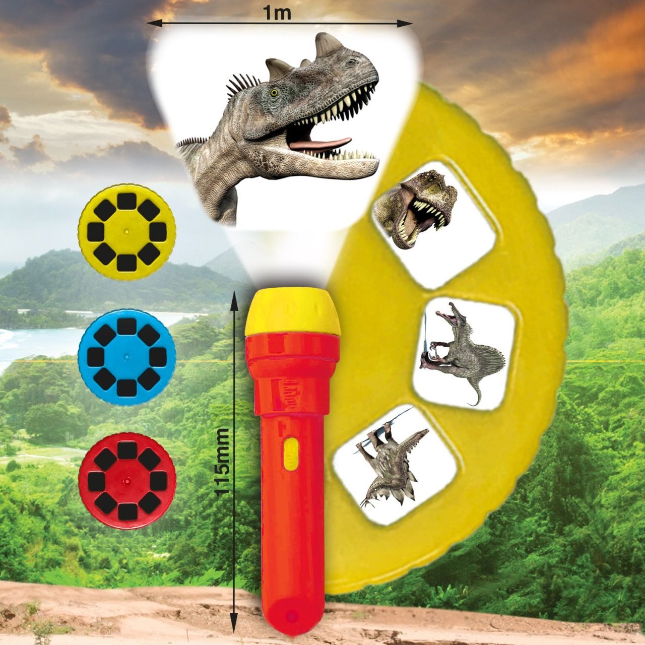 Dinosaur Torch & Projector by Natural History Museum | Waterstones