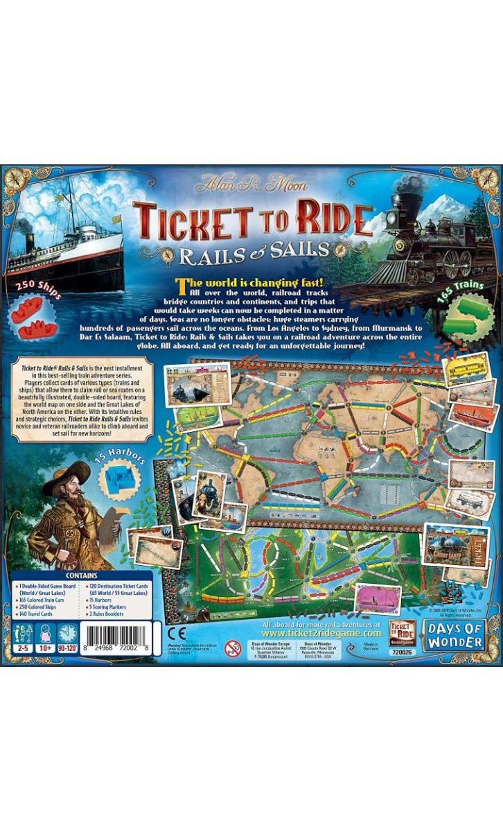 Ticket To Ride Rails & Sails | Waterstones