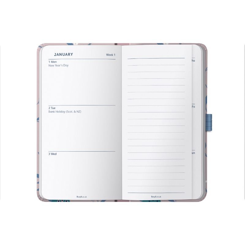 Busy B Peacocks Slim Diary 2024 | Waterstones