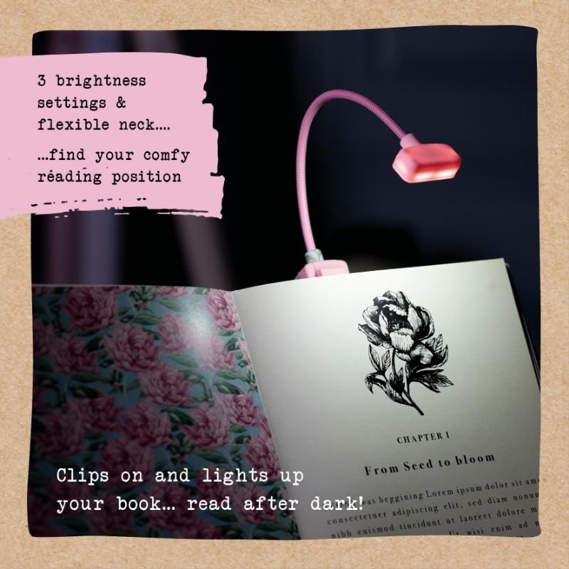 Book Lover's reading Light - Floral | Waterstones