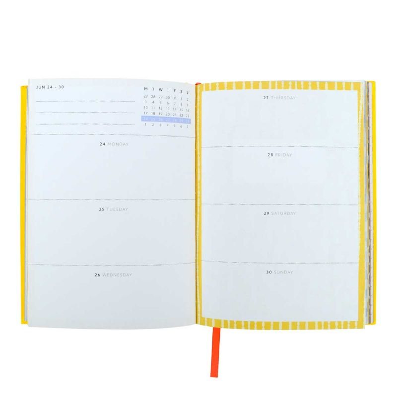 Neon Amber Desk Diary 2024 | Waterstones