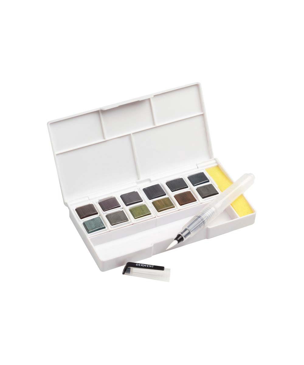 Derwent Graphitint Paint 12 Pan Palette Set | Waterstones