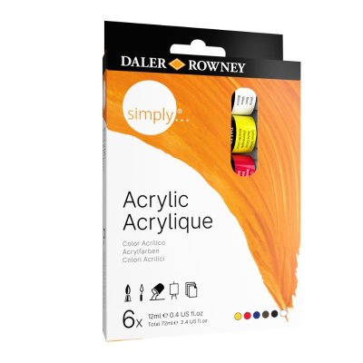 Daler Rowney Simply Acrylic Paint Set | Waterstones