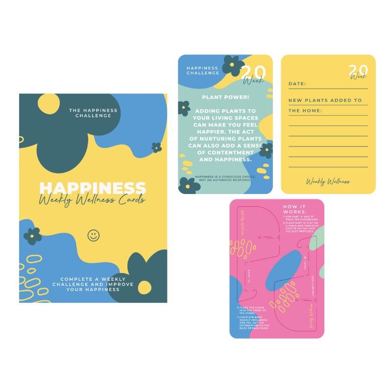 Happiness Weekly Wellness Cards | Waterstones