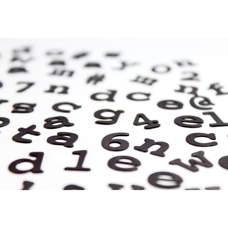 Fridge Fonts Magnetic Letters | Waterstones