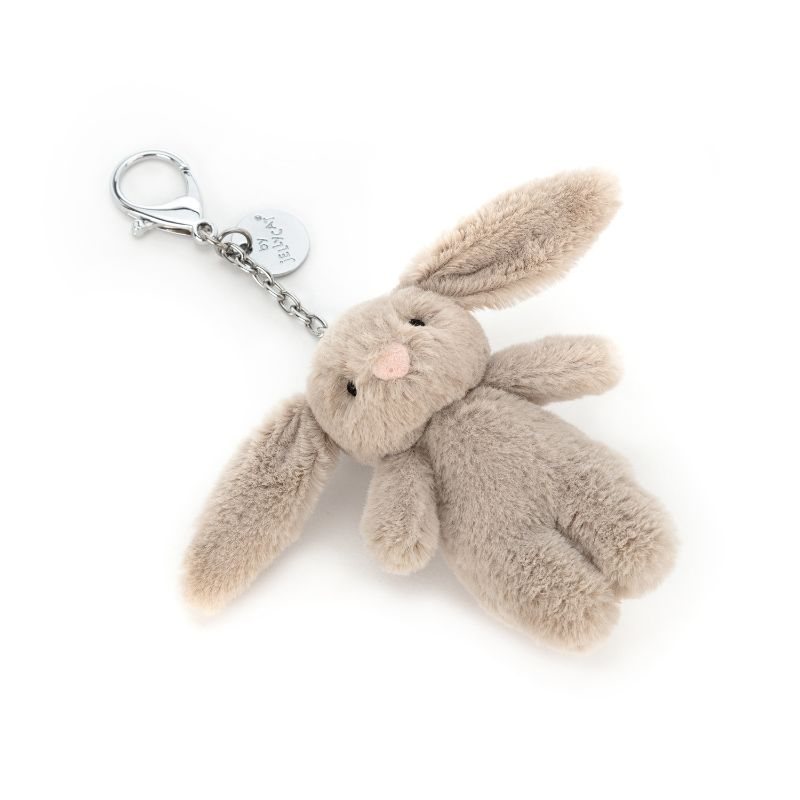 Bashful Bunny Beige Bag Charm | Waterstones