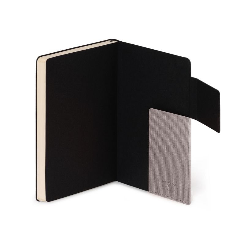 Legami Grey Diamond Metallic Medium Lined Notebook | Waterstones