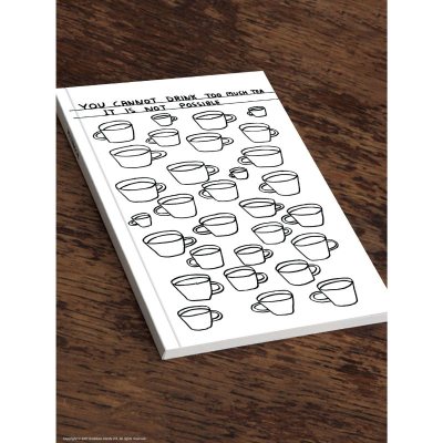 David Shrigley Drink Too Much Tea A5 Notebook | Waterstones