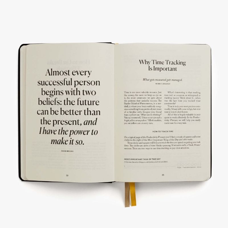 The Productivity Planner Black | Waterstones