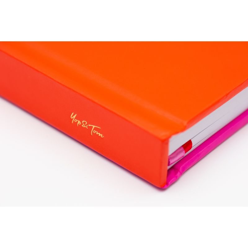 Red & Pink Contrast Lined A5 Notebook | Waterstones