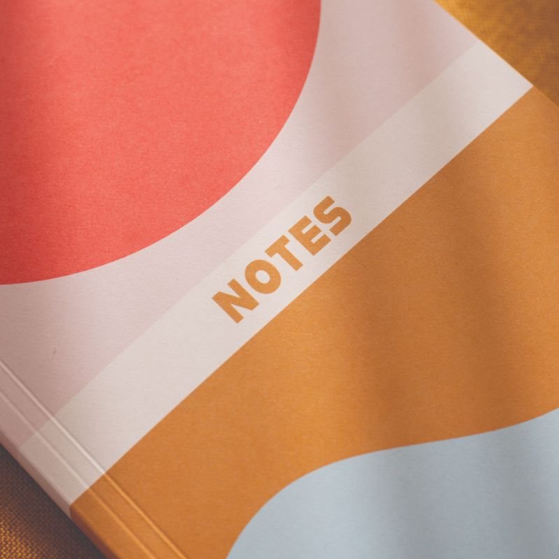 Geometric Wave Lay Flat Lines A5 Notebook | Waterstones